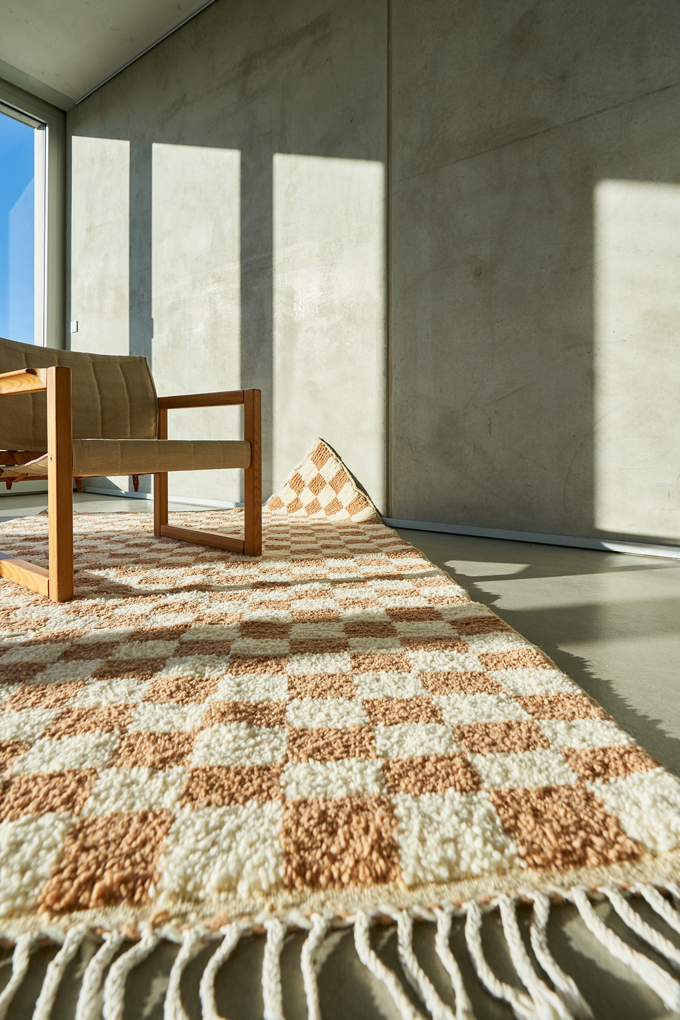 Checkered rug CLASSIC BLACK | Hand In Hand Store